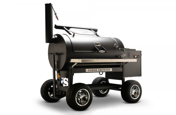 CIMARRONs Wood-Fired Pellet Smoker Standard Cart - Yoder Smokers
