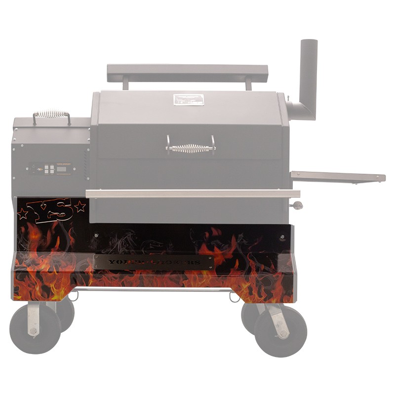 Yoder YS640 Comp Cart Magnet Set ( 4 ) - Flames - Yoder Smokers